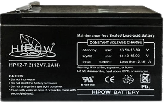 HIPOW Battery HP12-7.2 พิกัด 12V 7.2Ah – Thaihoshi Co., Ltd.